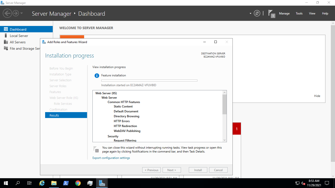 Setup for IIS Server and Access Logging | SnappyFlow