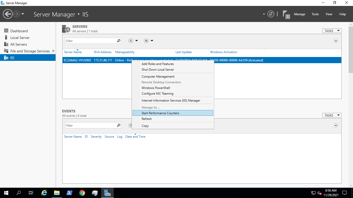 Setup for IIS Server and Access Logging | SnappyFlow